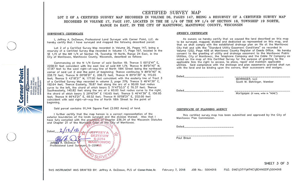Certified Survey Map